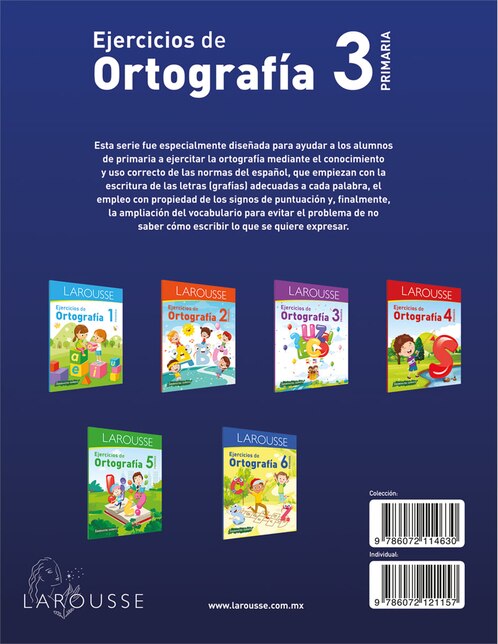 Libro Ejercicios de Ortografia 3 Primaria de Ediciones Larousse 2