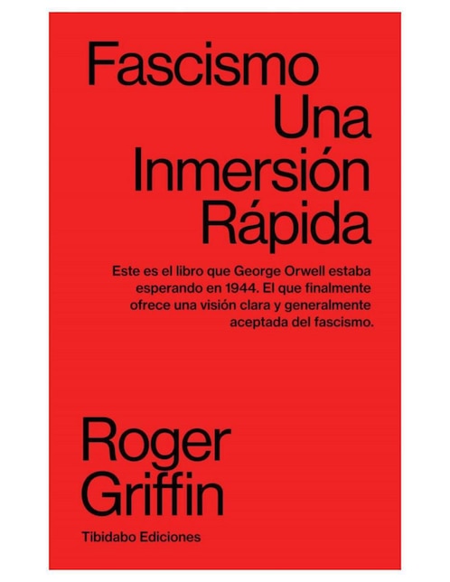 Libro Fascismo: Una inmersión rápida de Roger Griffin 1