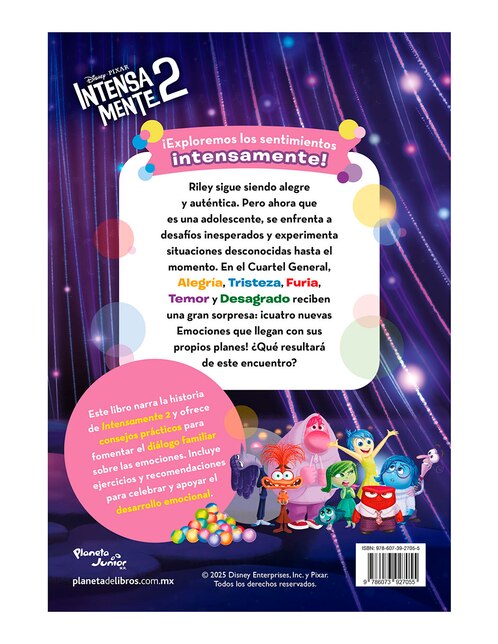 Libro Intensamente 2 Nuestras emociones de Disney 2
