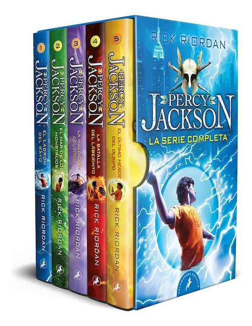 Libro Box set Serie Percy Jackson y Los Dioses del Olimpo de Rick Riordan 1