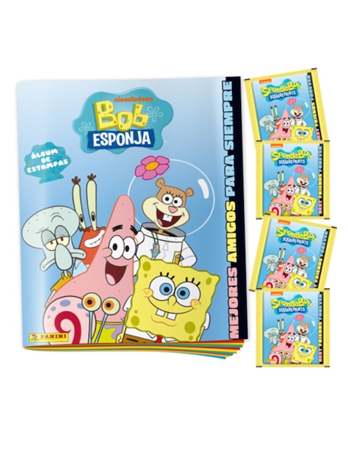 Álbum con estampas Panini Coleccionable de Bob Esponja 1