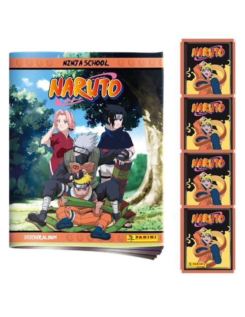 Álbum con estampas Panini coleccionable de Naruto 1