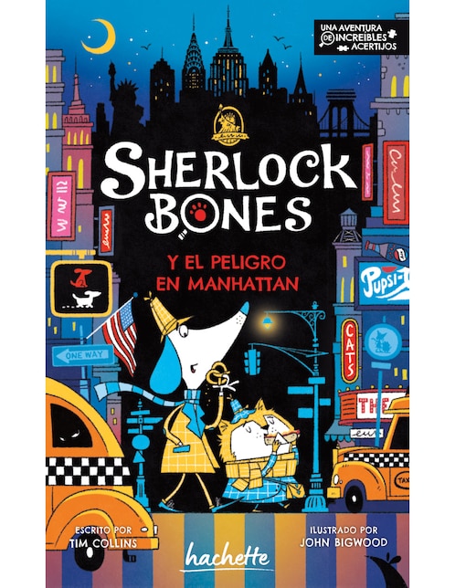 Libro Sherlock Bones y el Peligro en Manhattan de Tim Collins 1